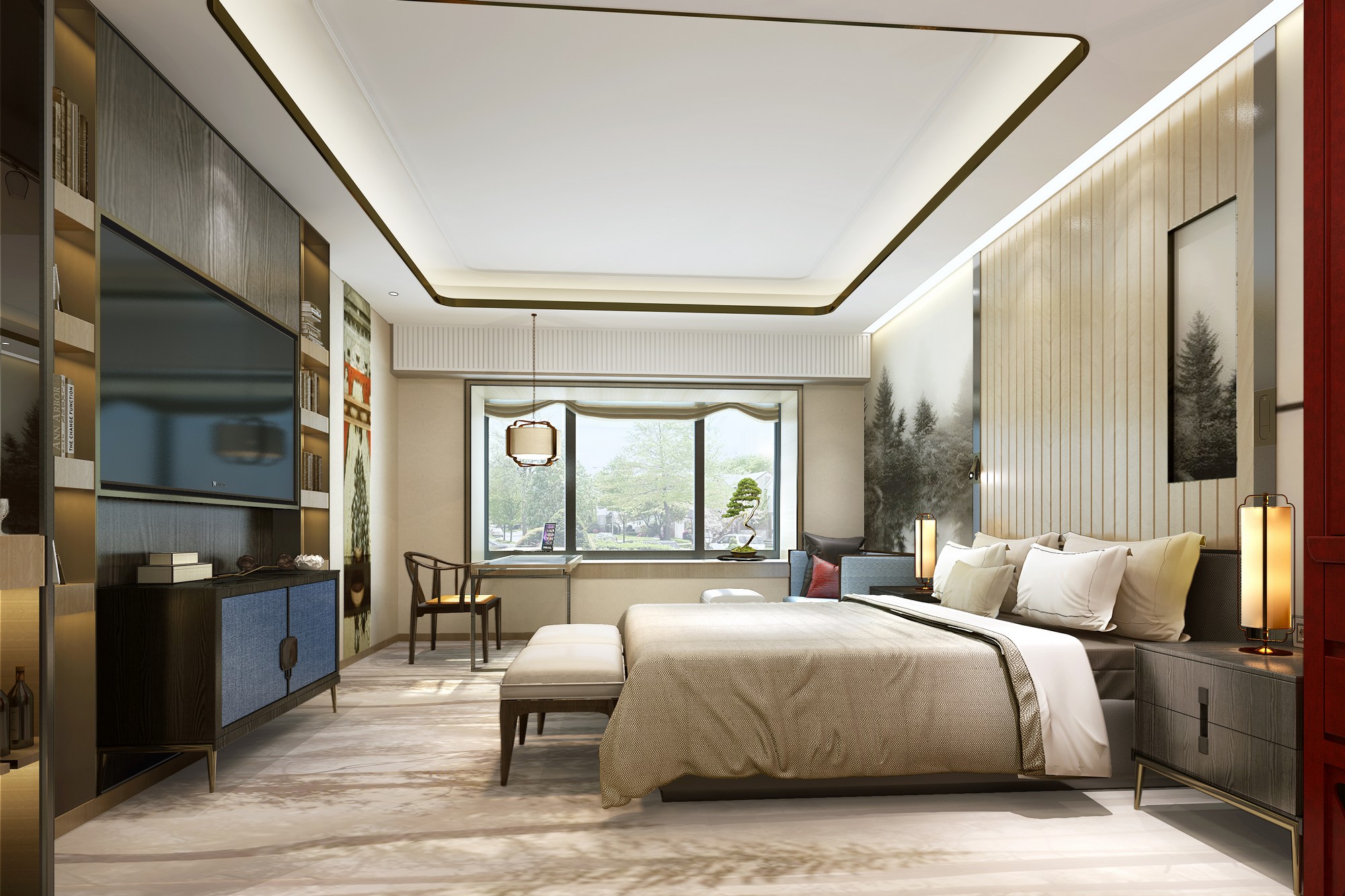 Changchun Hua Yi Service Apartment Room & Public area - YHY Design ...