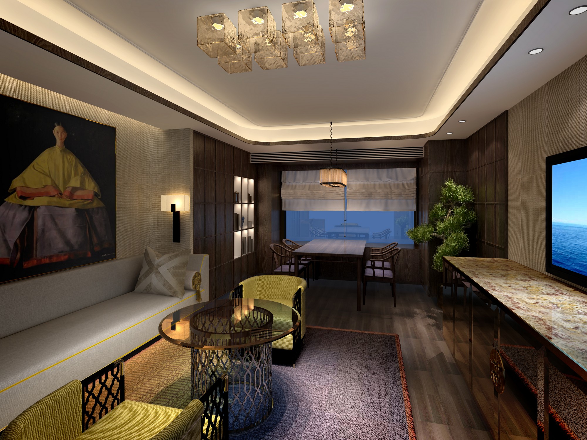 Changchun Hua Yi Service Apartment Room & Public area - YHY Design ...